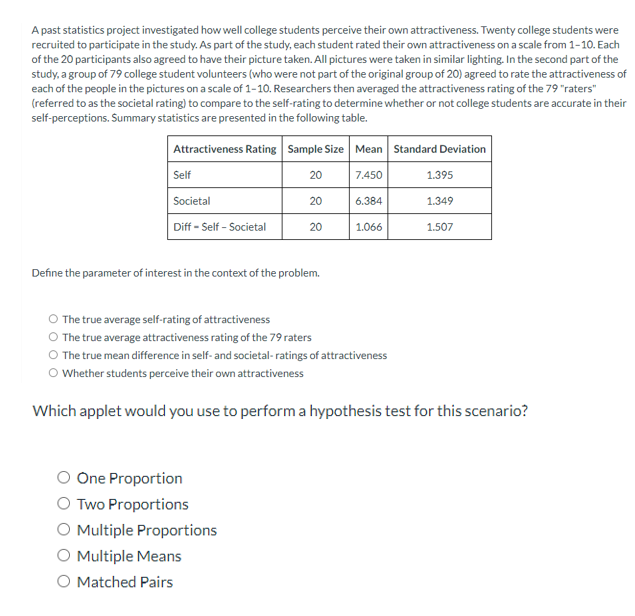 Solved A past statistics project investigated how well | Chegg.com