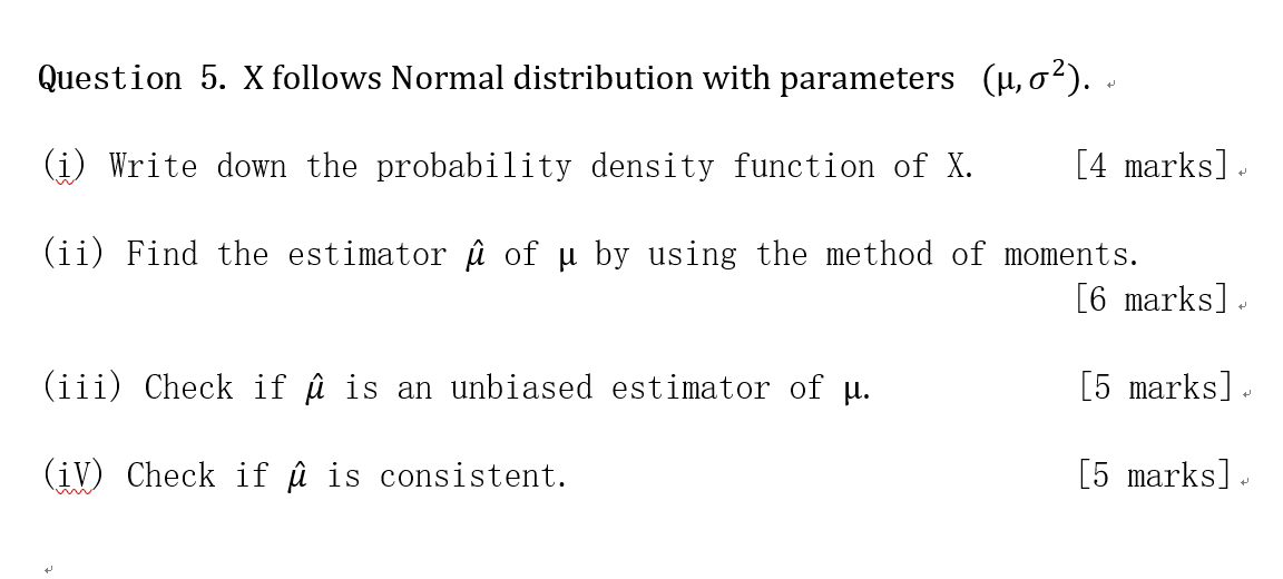 Solved Question 5. X follows Normal distribution with | Chegg.com