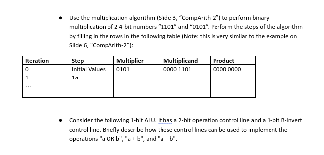Use the multiplication algorithm (Slide 3, | Chegg.com