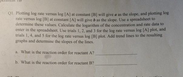 Solved 5) The table below contains some initial reaction | Chegg.com