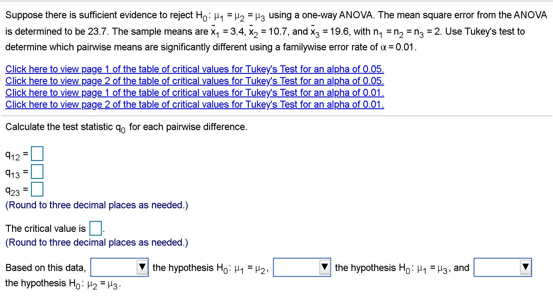 Solved Suppose there is sufficient evidence to reject Ho: My | Chegg.com