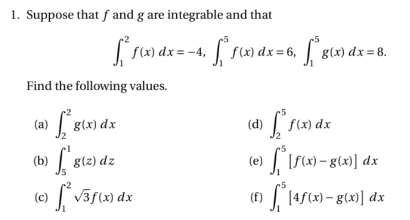 Solved Answer: a.) 0, b.) -8, c.) -4√3, d.) 10, e.) -2, f.) | Chegg.com