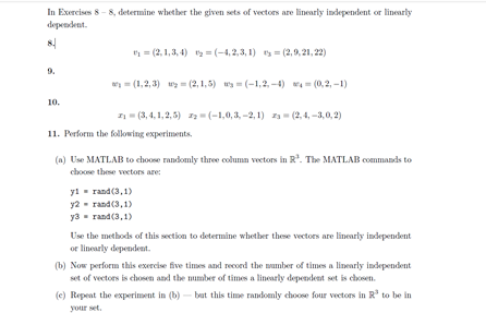 I want all of them solved by using matlab only with | Chegg.com