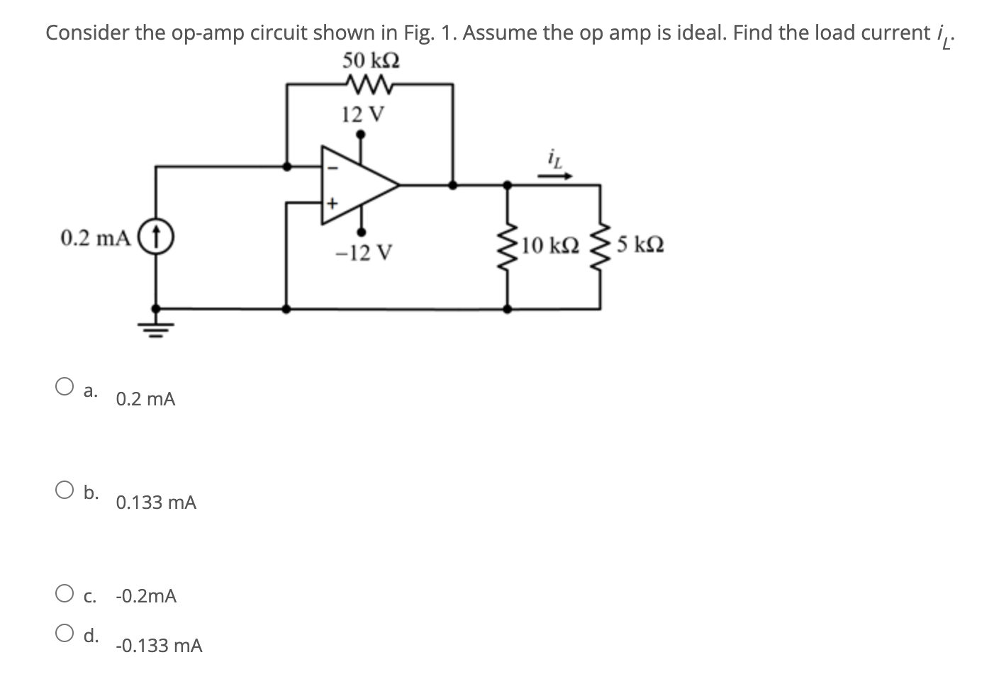 Solved Consider the op-amp circuit shown in Fig. 1. Assume | Chegg.com