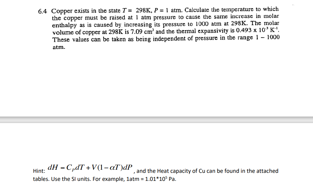 Solved Table A-2 The constant-pressure molar heat capacities | Chegg.com