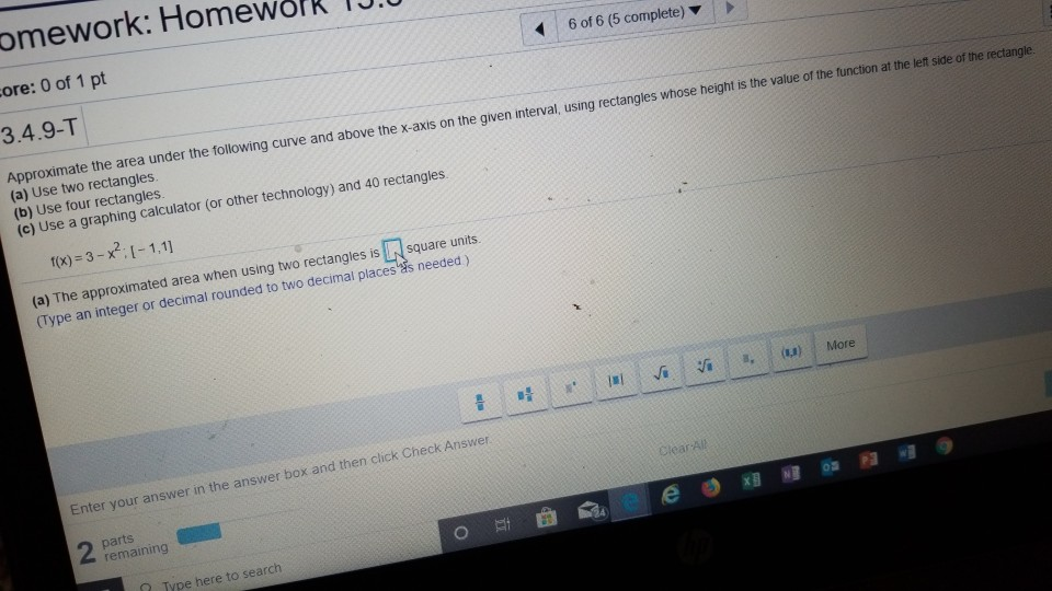 Solved 6 Of 6 5 Complete Omework Homework Tj U Core 0 Of