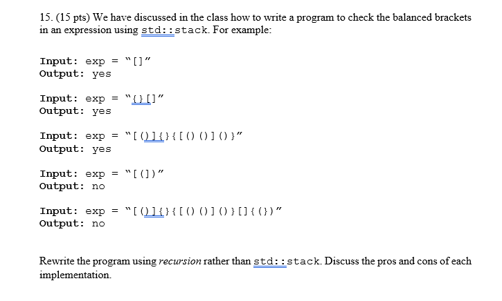Solved 15. (15 pts) We have discussed in the class how to | Chegg.com