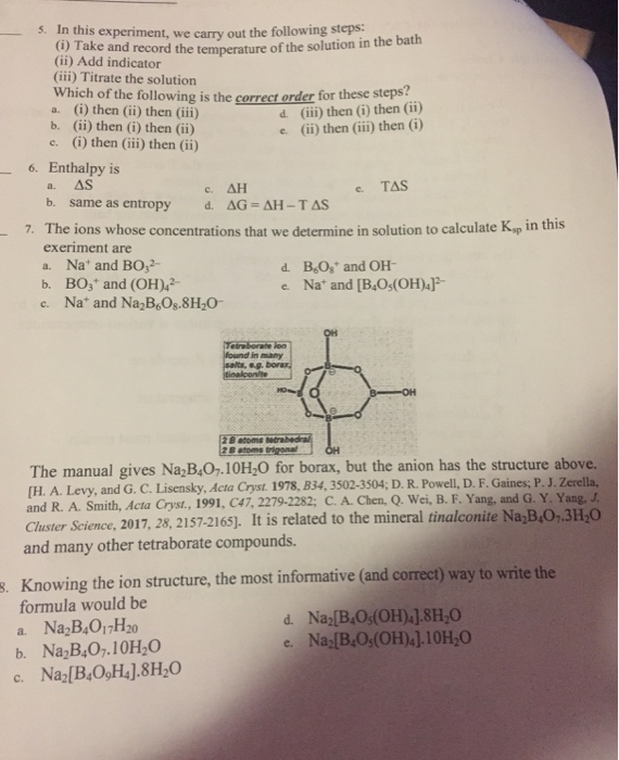 Solved 1. We do the experiment in 4 diff erent constant | Chegg.com