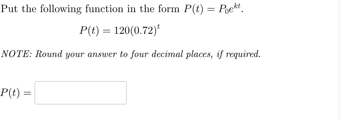 Solved Put the following function in the form | Chegg.com