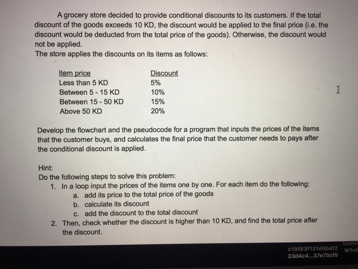Solved I need help with this question ( flowchart and | Chegg.com