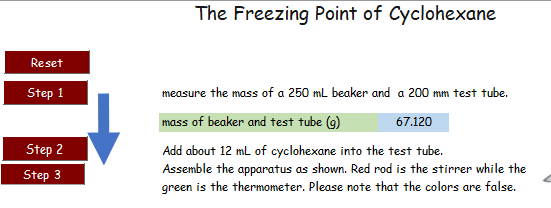 Solved Freezing Point of Cyclohexane Plus Unknown Solid | Chegg.com