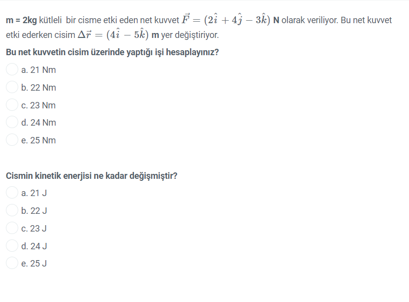 Solved The Net Force Acting On An Object Of Mass M 2kg Is