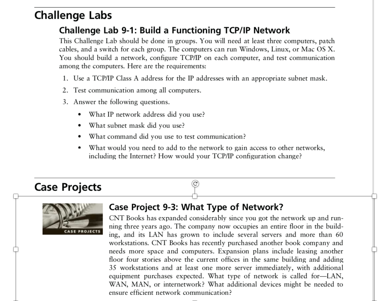 Solved Please answer Guide to Operating System Chapter 9 | Chegg.com