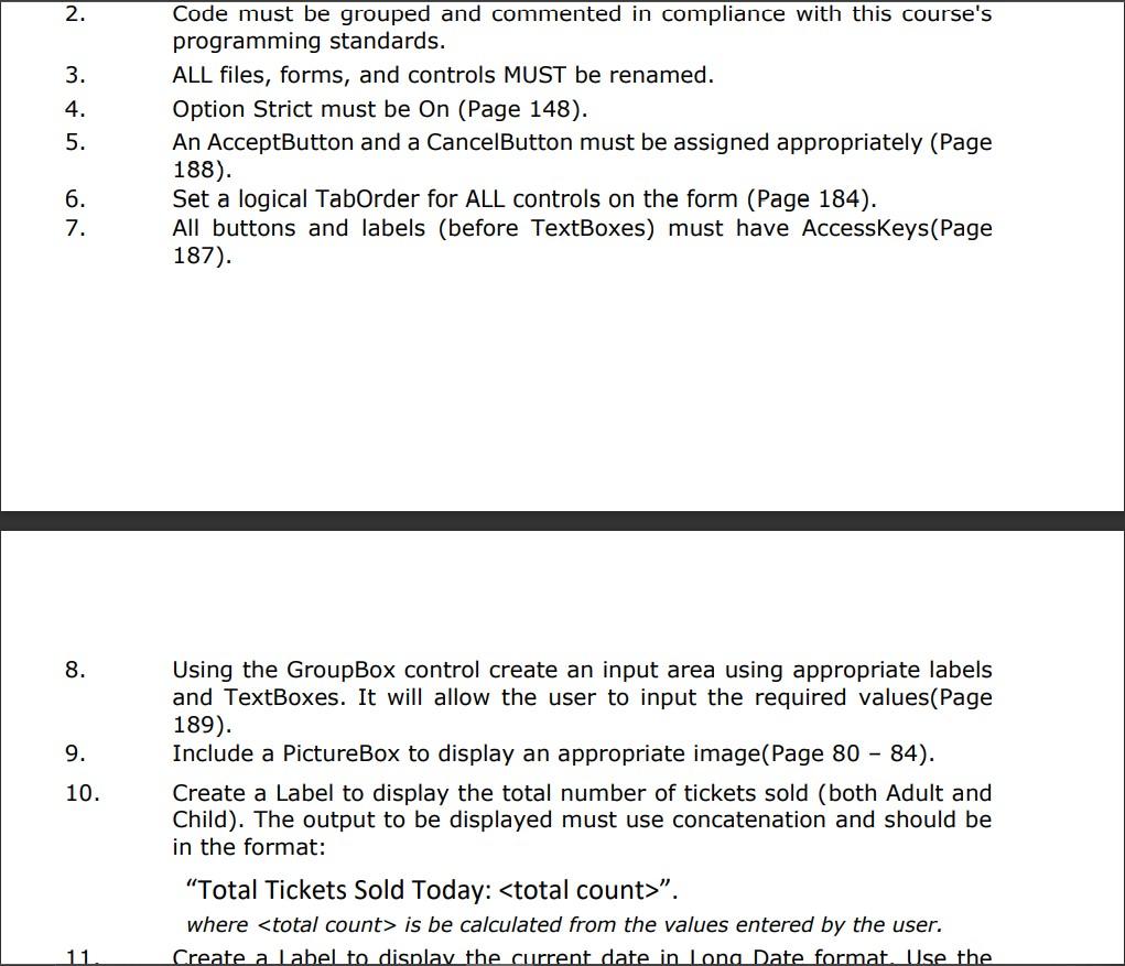 Solved CS2453: Visual Basic VB1: Theater Revenue Objectives | Chegg.com