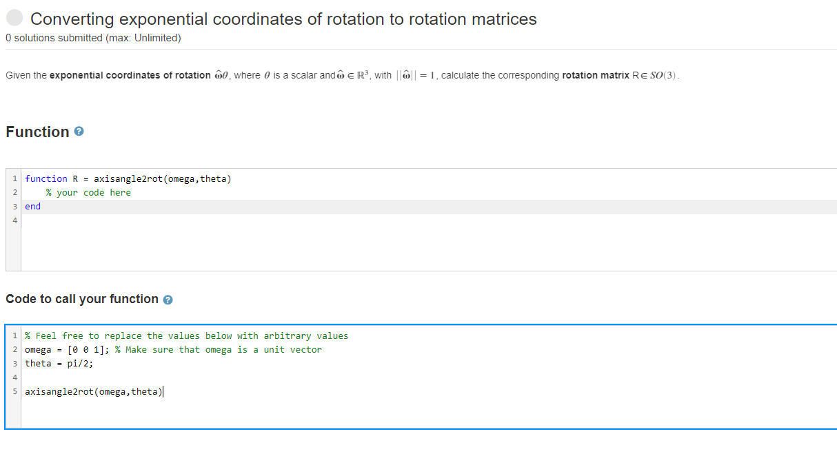 Converting exponential coordinates of rotation to | Chegg.com