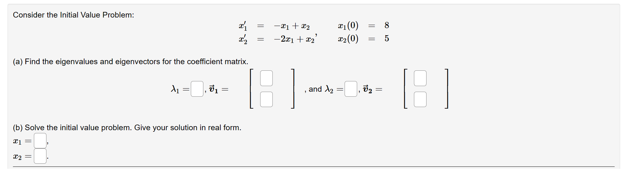Solved Consider the Initial Value Problem: | Chegg.com
