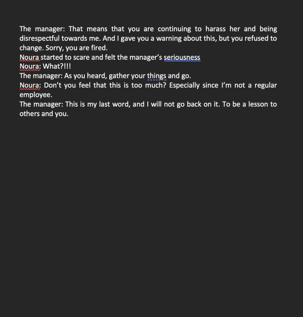 Solved i need you to write a script scenario we choose | Chegg.com