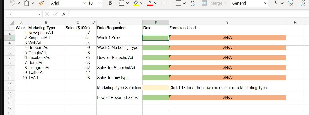 Solved Ch 10 Excel Tutorial 4 Excel Functions Index And 1175