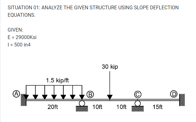 [Solved]: 01: DETERMINE THE ANGULAR ROTATION AT SUPPORT B