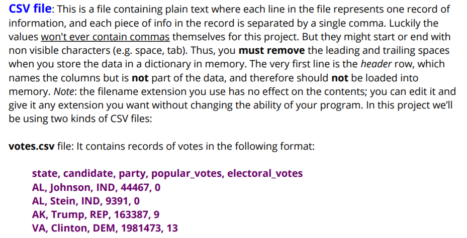 Solved CSV file: This is a file containing plain text where | Chegg.com