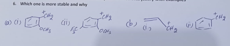 Solved 6. Which one is more stable and why (a) cis clocks | Chegg.com