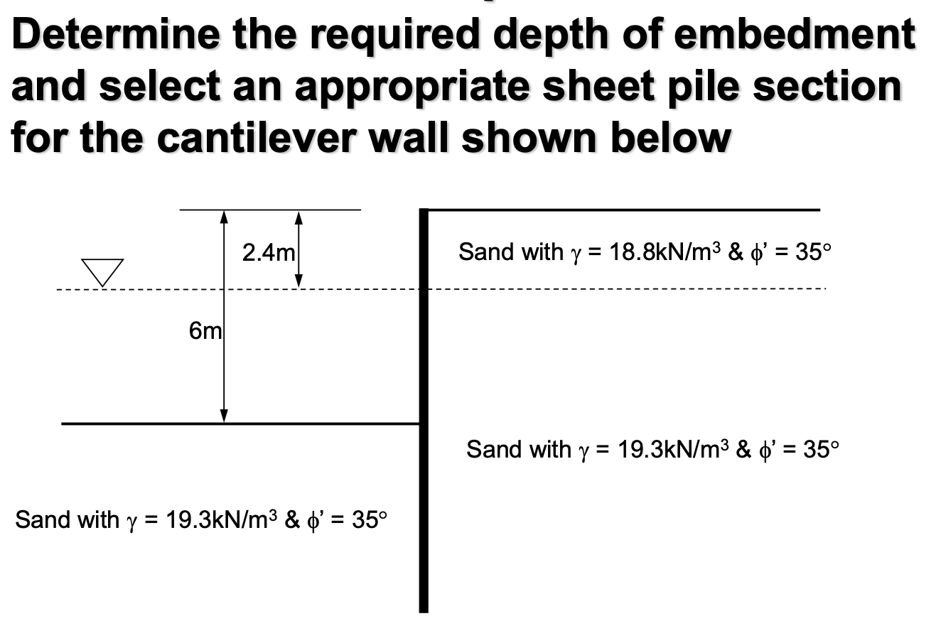 Solved Determine the required depth of embedment and select | Chegg.com Solved Determine the required depth of embedment and select | Chegg.com