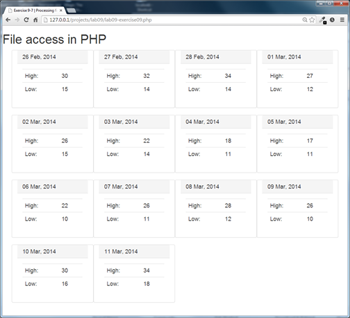 exercise 12.9 - PHP File Access 1. Finally, we will | Chegg.com