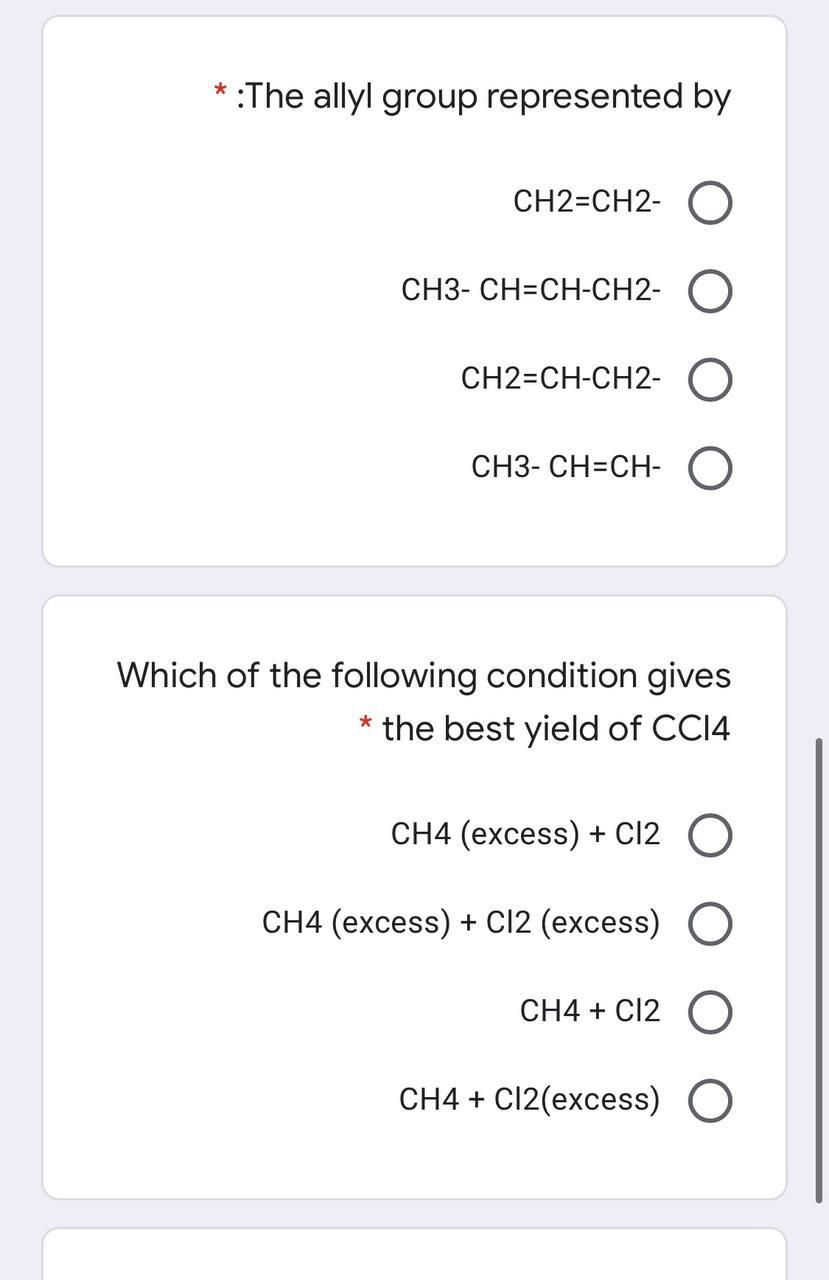 Solved * :The allyl group represented by CH2=CH2- O CH3- | Chegg.com
