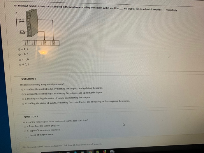 Solved For the input module shown, the data stored in the | Chegg.com