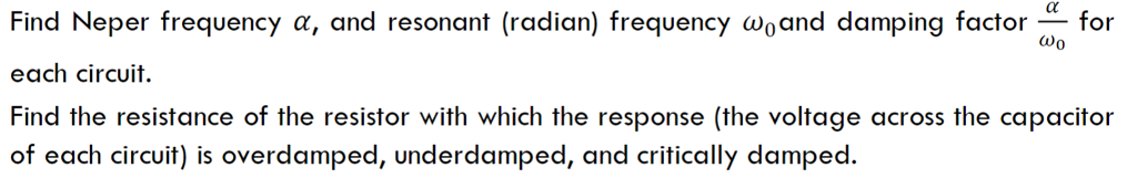 Solved Find Neper frequency α, and resonant (radian) | Chegg.com