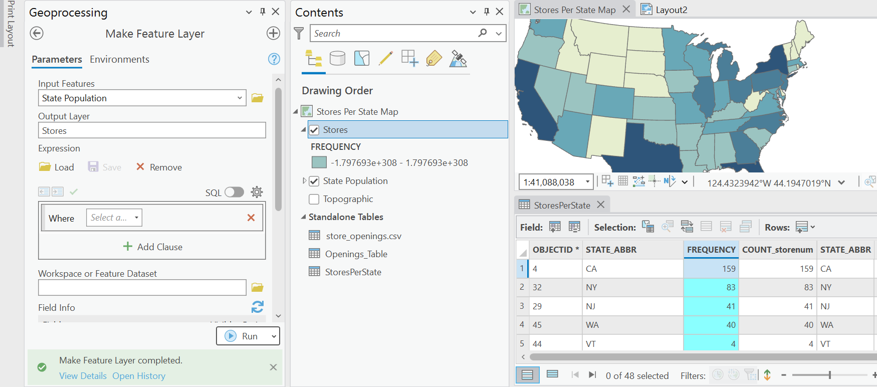 Solved In ArcGIS we were asked: Determine the number of | Chegg.com