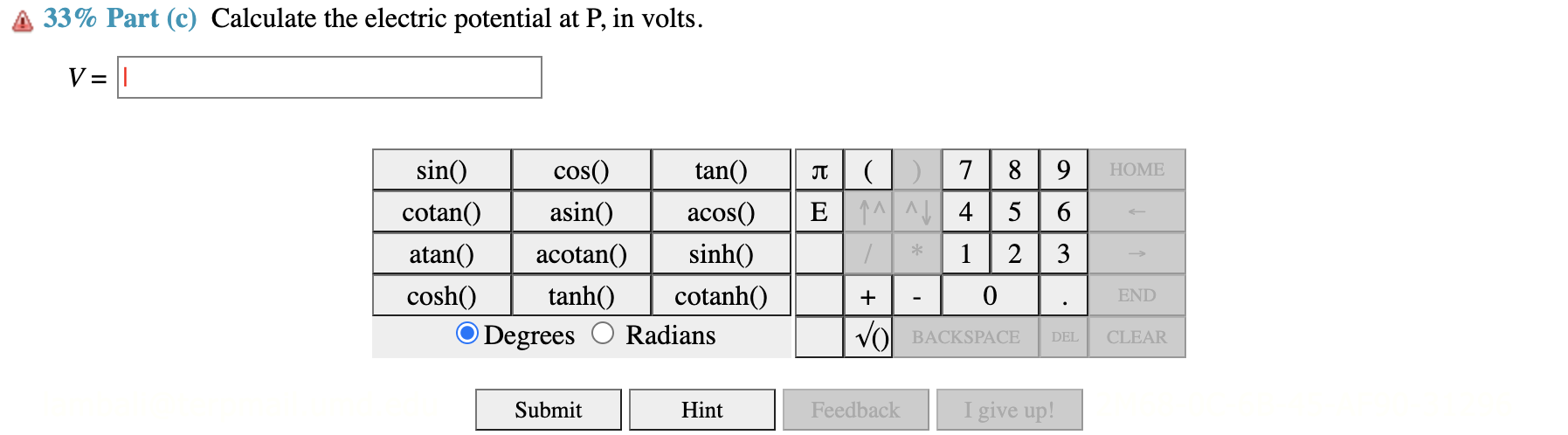 Solved (9\%) Problem 5: A thin plastic rod of length d=1.1 m | Chegg.com