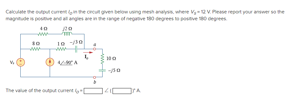 Solved Calculate the output current IO in the circuit given | Chegg.com