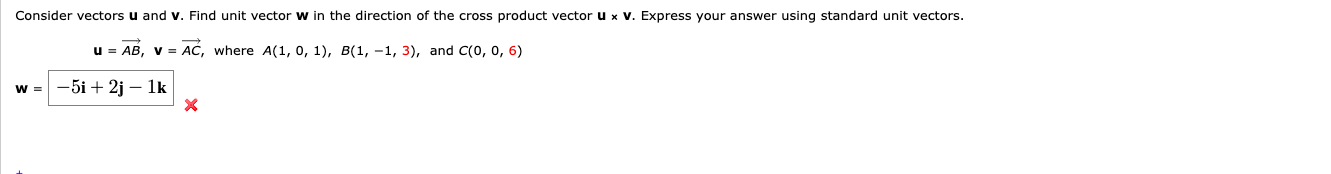 Solved Consider vectors u and v. Find unit vector w in the | Chegg.com