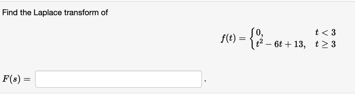 Solved Find the Laplace transform | Chegg.com