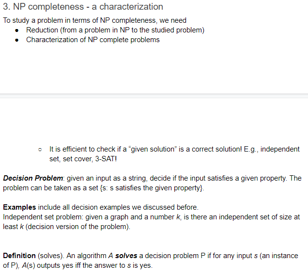 Solved What is NP? See the definition in Section 3 of L8. | Chegg.com