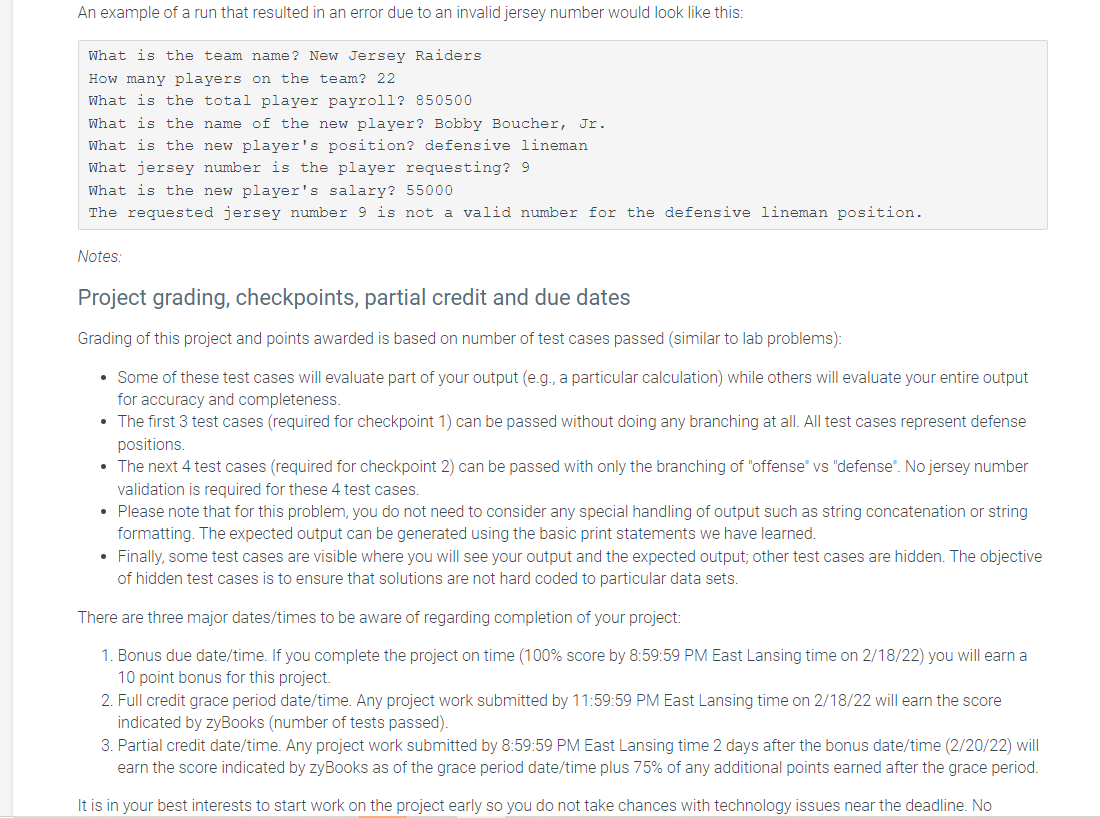 Solved In this project you will create a program to get | Chegg.com