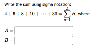 Solved Write the sum using sigma notation: | Chegg.com