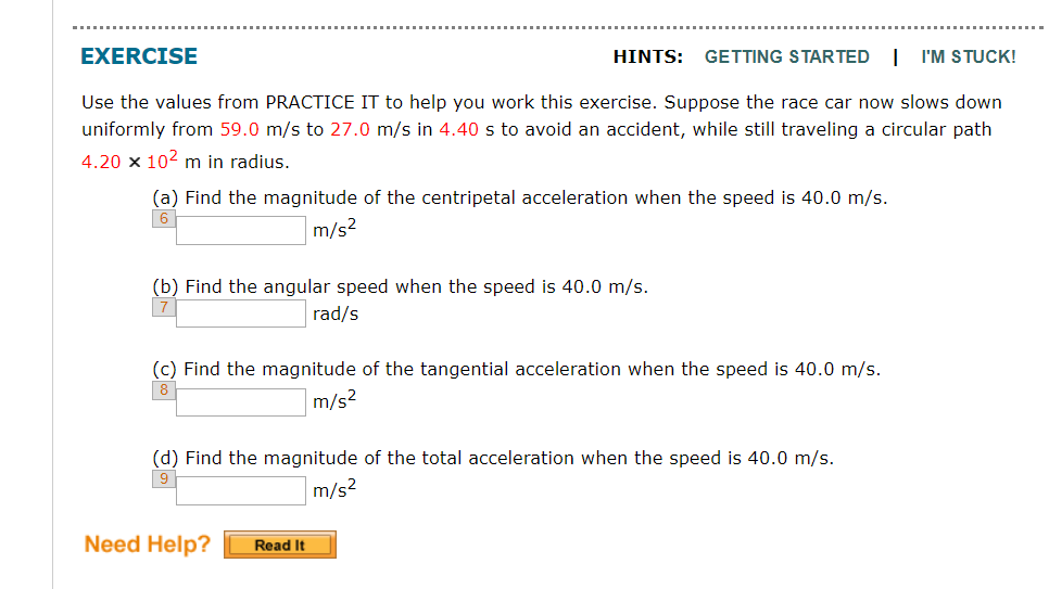 Solved EXERCISE HINTS: GETTING STARTED I IM STUCK! Use the | Chegg.com
