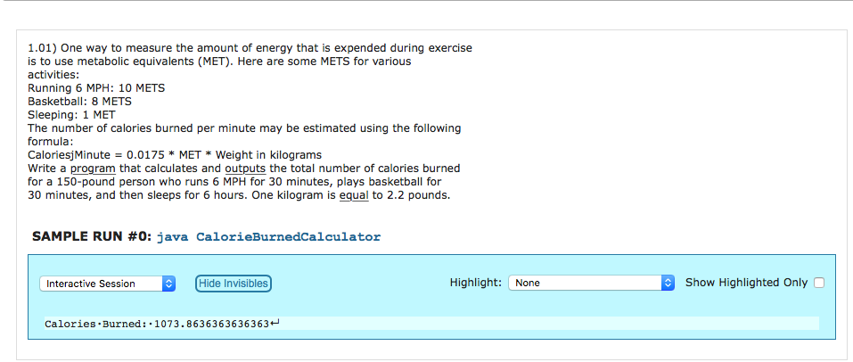 Solved 1.01) One way to measure the amount of energy that is | Chegg.com
