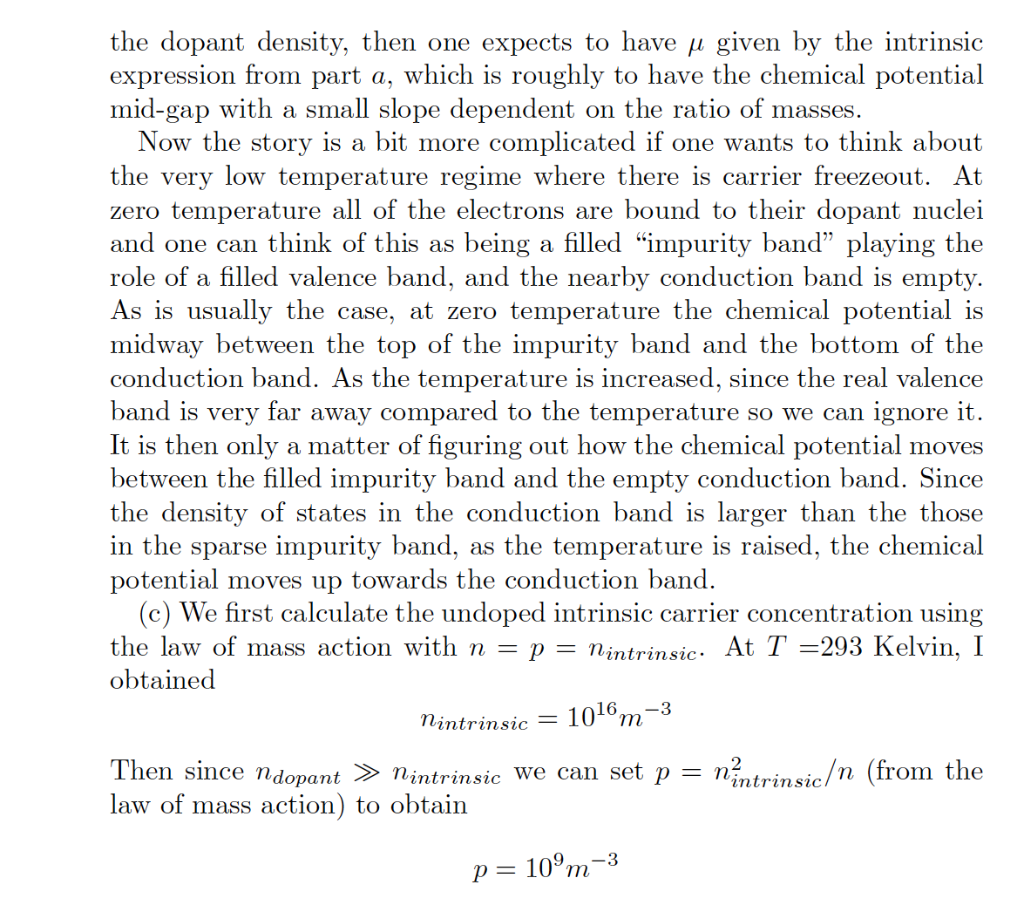 Hello, This is for a solid state physics class. The | Chegg.com