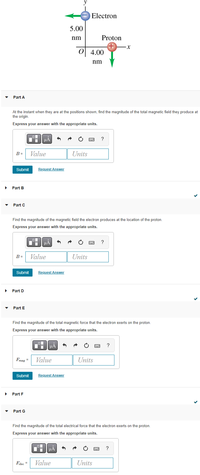 Solved An electron and a proton are each moving at 735 km/s | Chegg.com
