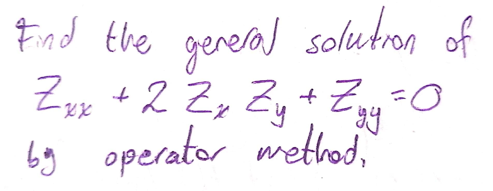 Solved PDE (Operator Method) We just started to view that | Chegg.com