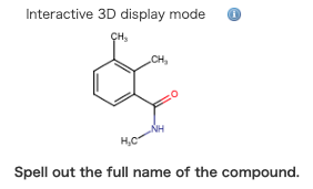 Solved Interactive 3D display mode H2C Spell out the full | Chegg.com