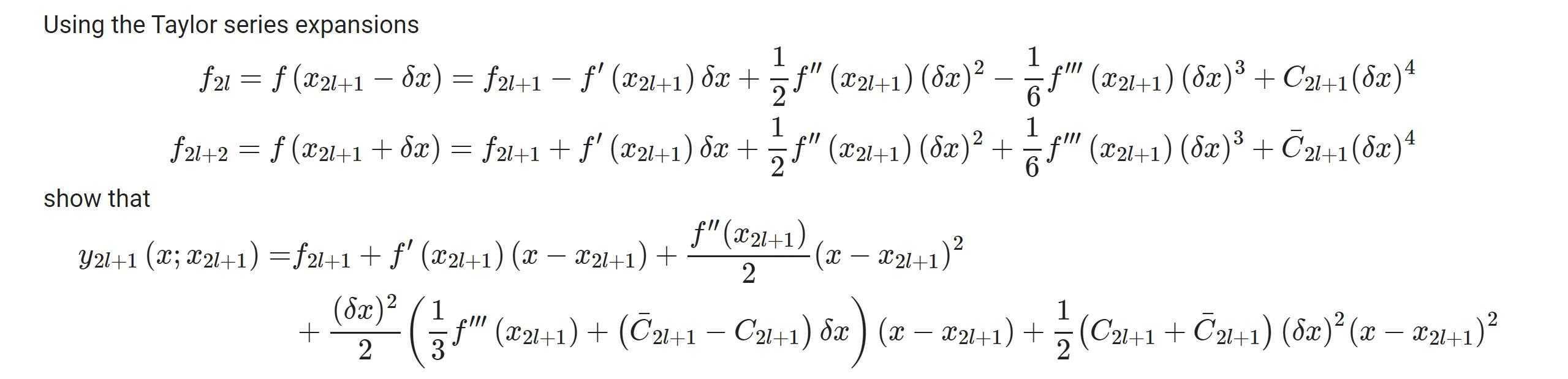 Solved Using the Taylor series expansions | Chegg.com