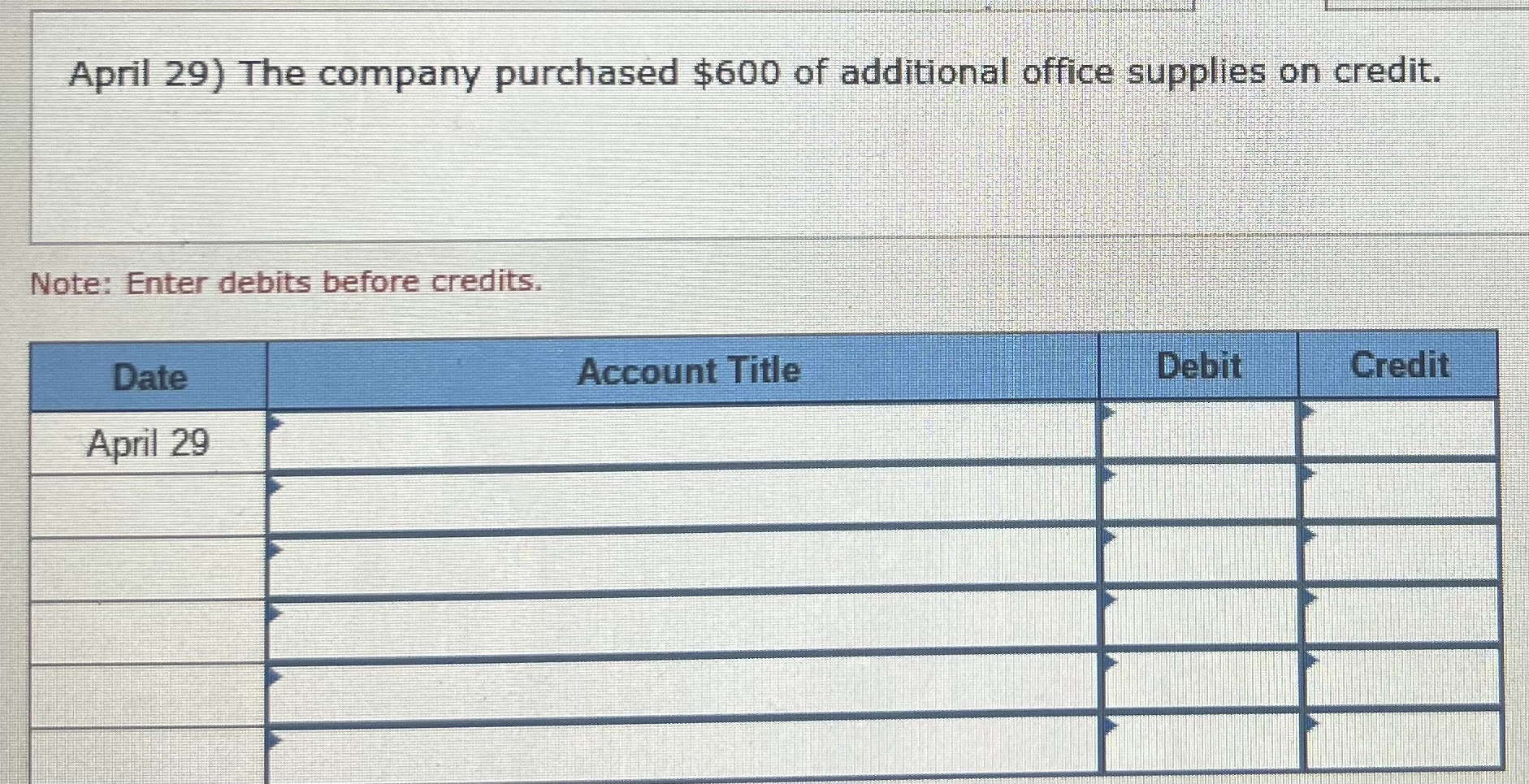 Solved The financial statements report the cumulative impact | Chegg.com
