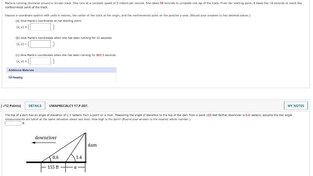 Solved Maria is running clockwise around a circular track. | Chegg.com