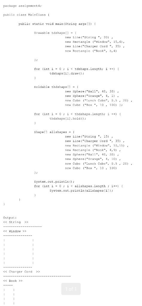 Solved Create this list of classes and interfaces: - Shape | Chegg.com