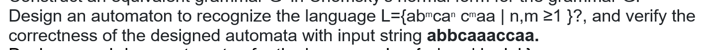 Solved Design an automaton to recognize the language | Chegg.com