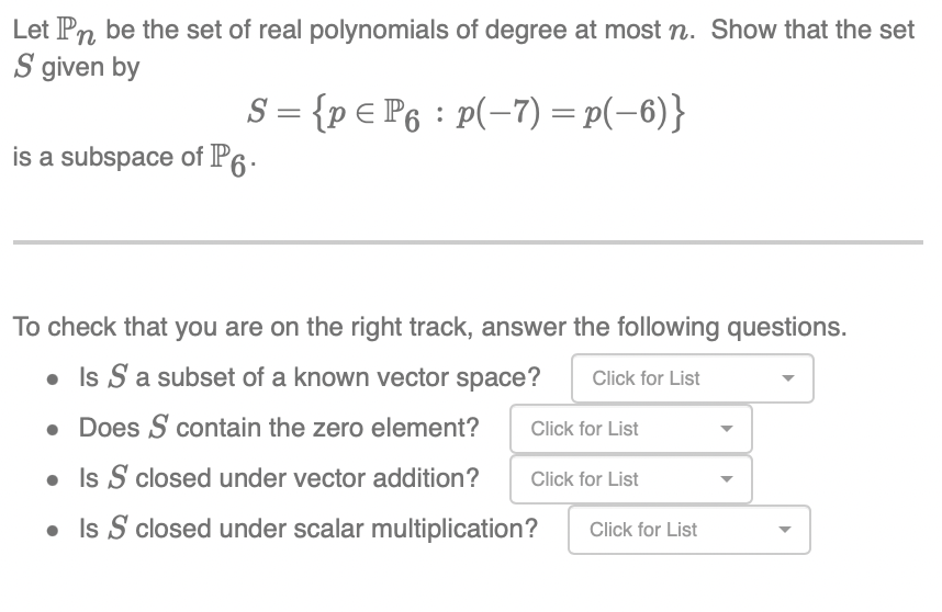 Solved Let Pn be the set of real polynomials of degree at | Chegg.com